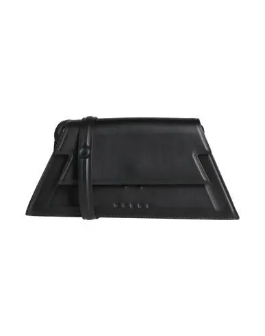 Marni Calfskin & Brass Flap Bag - Black