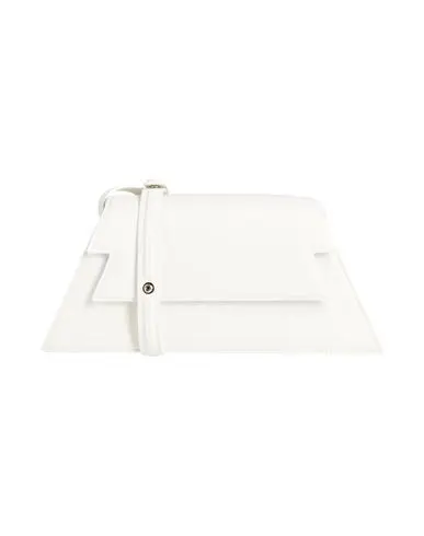 Marni Calfskin & Brass Flap Bag - White