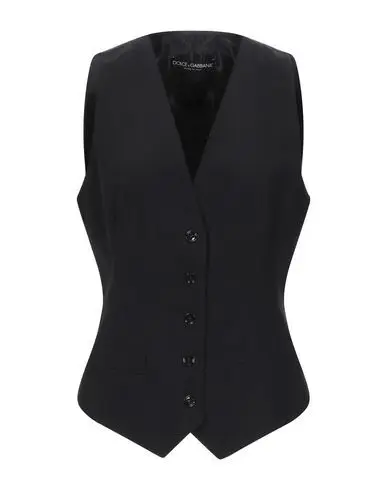 Dolce & Gabbana Tailored Virgin Wool Vest - Black