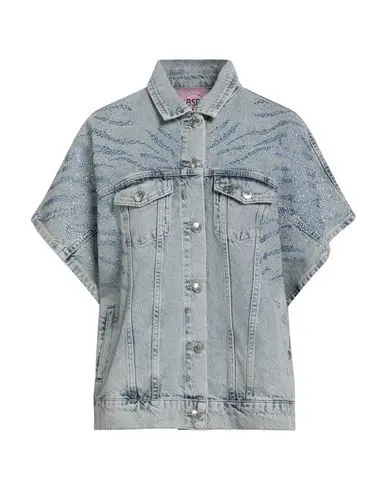 BSB Embellished Denim Trucker Jacket - Blue