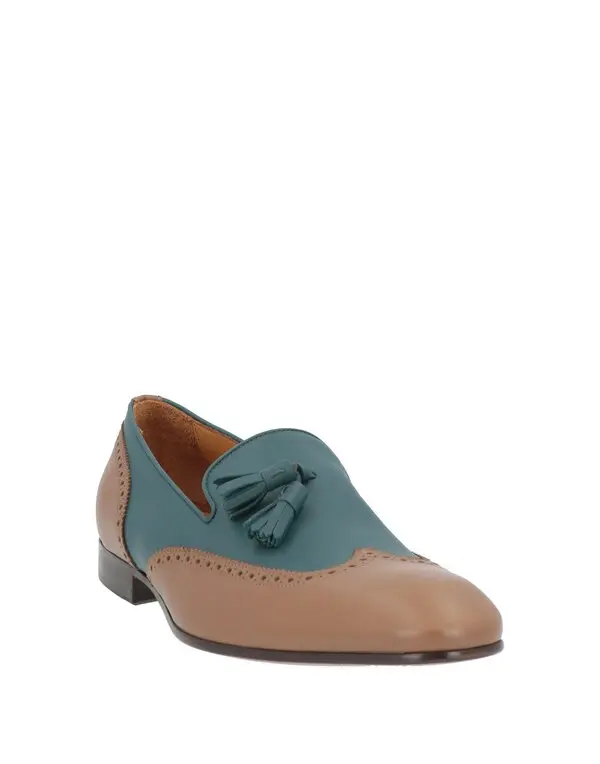 GIOVANNI CONTI Loafers Deep Teal Calfskin