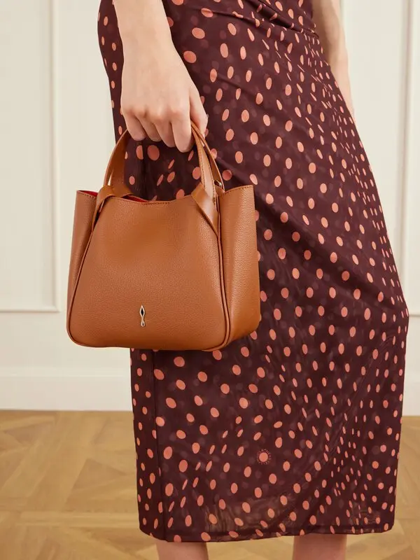 CHRISTIAN LOUBOUTIN Bettina Mini Embellished Leather Tote