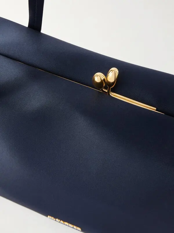 JIL SANDER Goji Pillow Satin Shoulder Bag - Blue