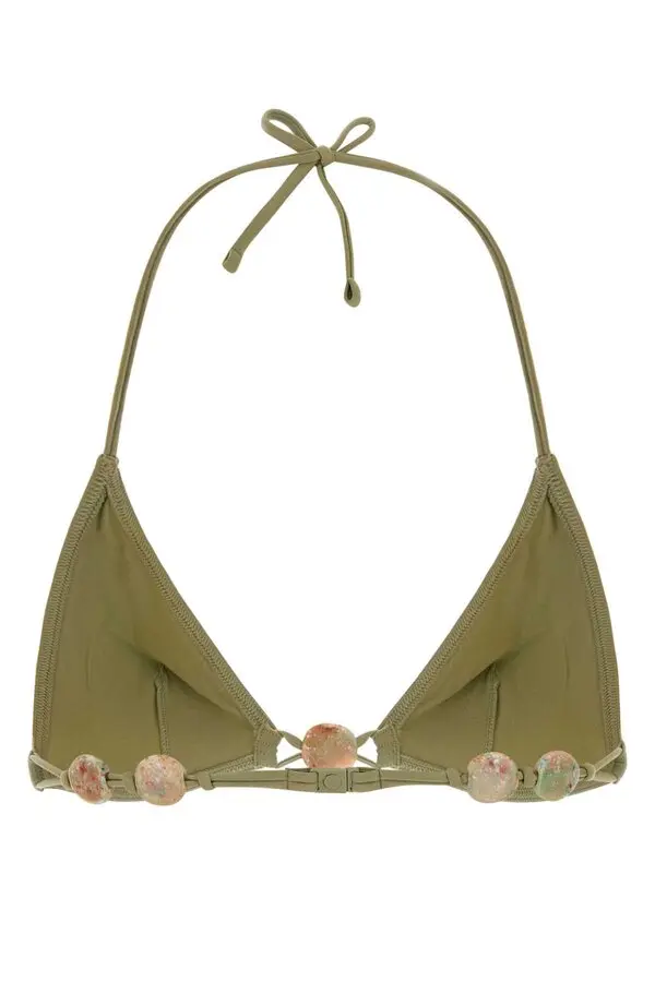 ERES Sage Stretch Nylon Alva Bikini Top - Green