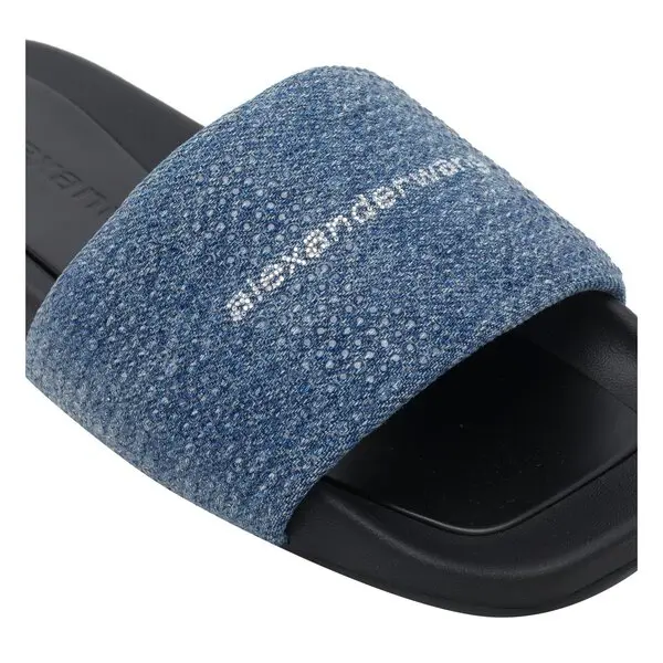 Alexander Wang Logo Embellished Pool Sandals