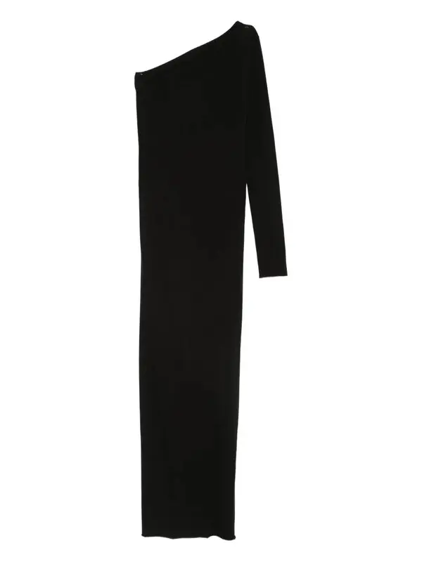 Rick Owens Asymmetrical One-shoulder Dress - Black