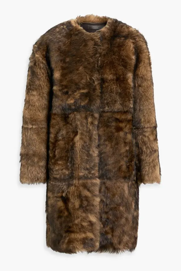 Zimmermann Shearling Coat - Chocolate