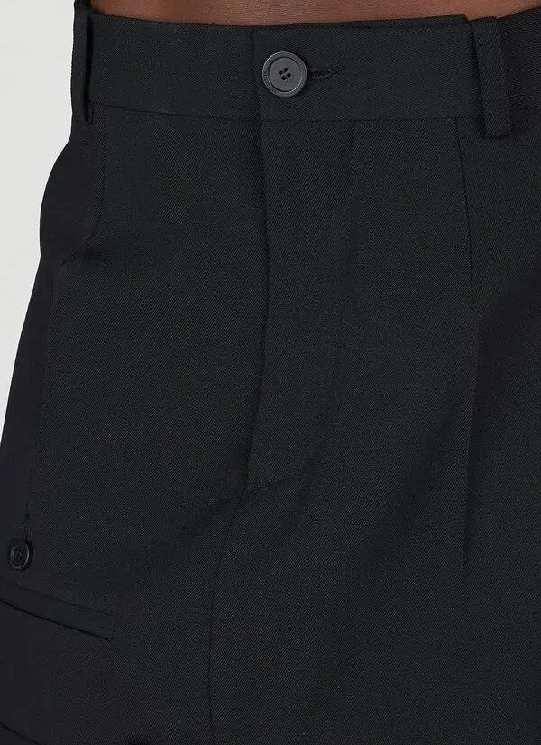 Balenciaga Deconstructed Wool Mini Skirt