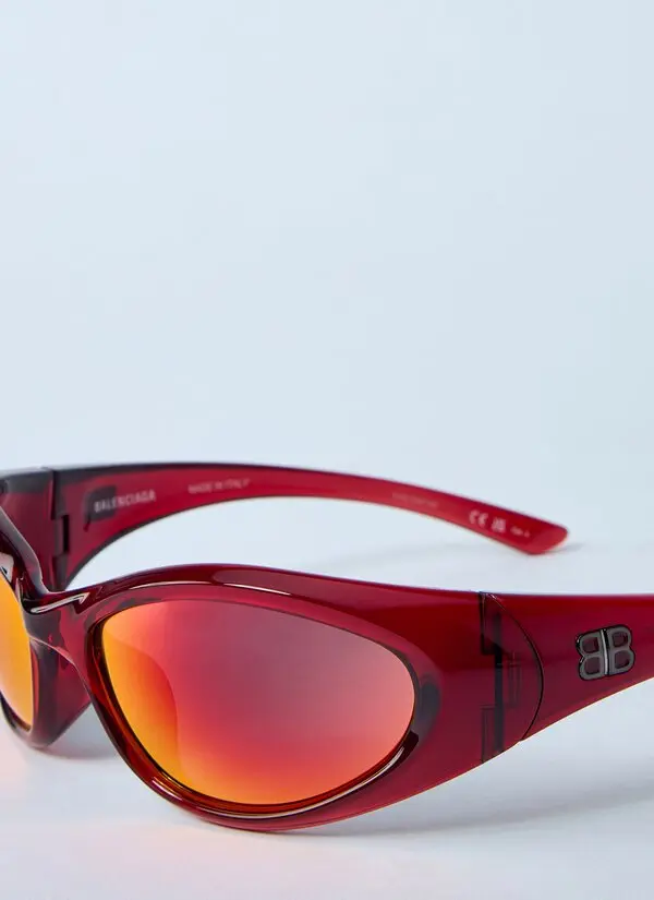Balenciaga Sporty B Round Af Sunglasses