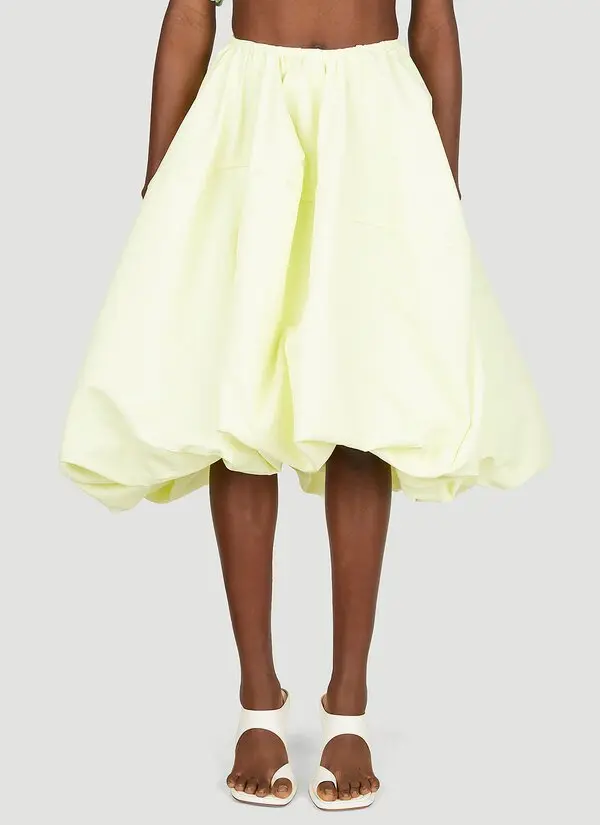 Sportmax Balloon Midi Skirt - Yellow