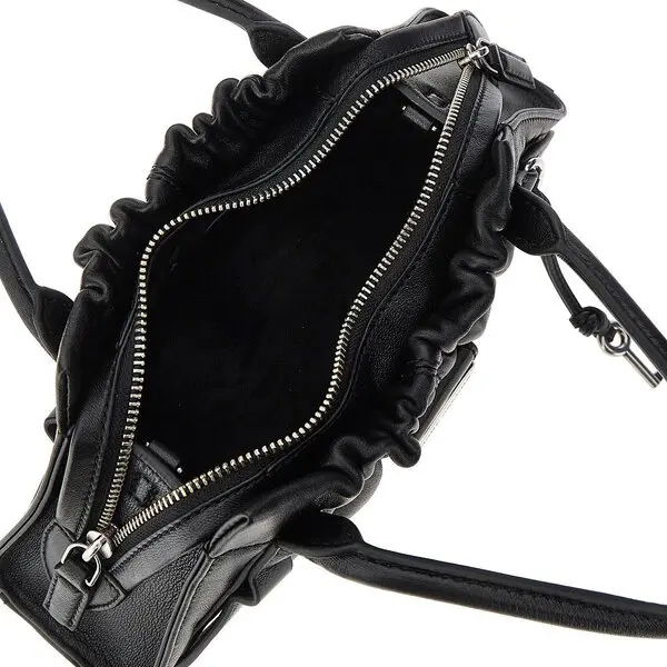 Marc Jacobs Cristina Satchel Nappa Leather Bag - Black