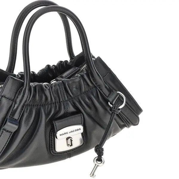 Marc Jacobs Cristina Satchel Nappa Leather Bag - Black