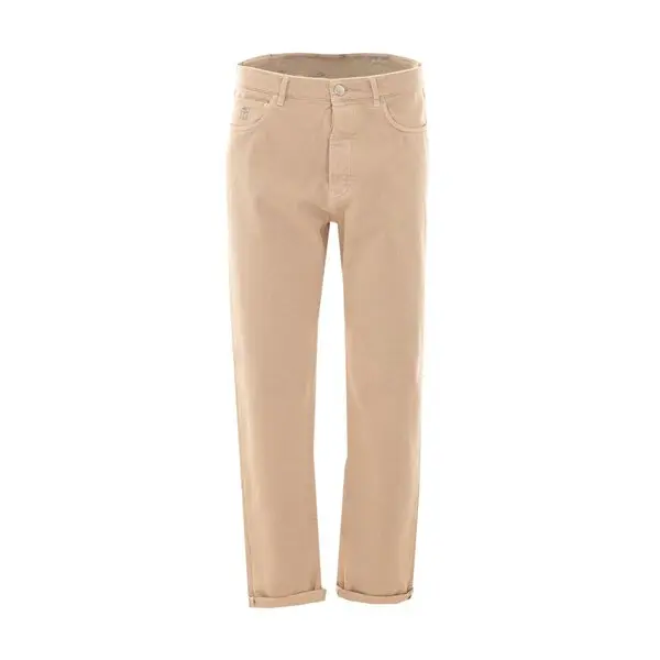 Brunello Cucinelli Iconic Fit Denim Trousers - Cream