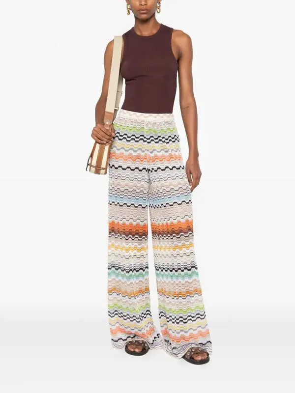 Missoni Zigzag Knit Palazzo Pants