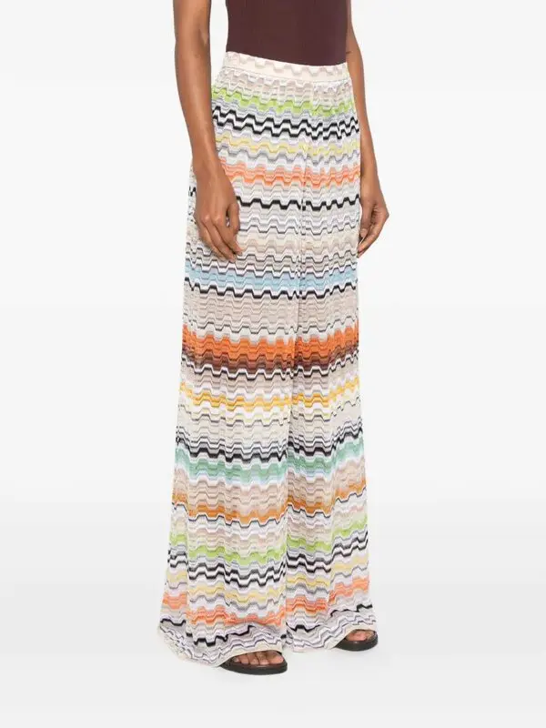 Missoni Zigzag Knit Palazzo Pants