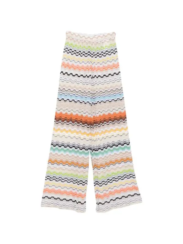 Missoni Zigzag Knit Palazzo Pants - Multicolor