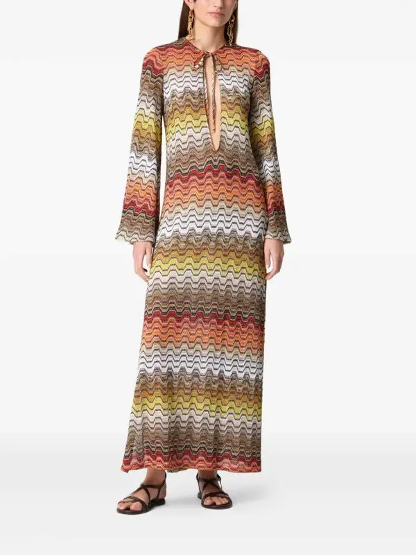 Missoni Long Dress With Chevron Pattern