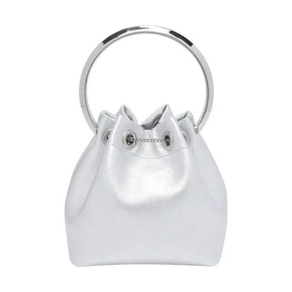 JIMMY CHOO Bon Bon Bucket Bag - Silver