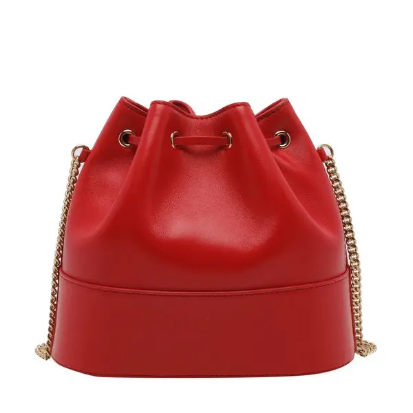 Valentino Garavani Vlogo Signature Bucket Bag - Red
