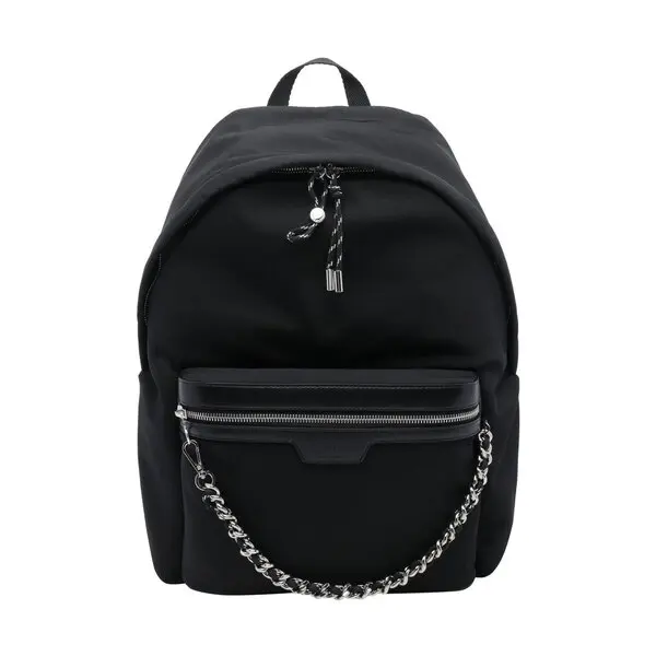 Stella McCartney Falabella Backpack With Chain Detail - Black