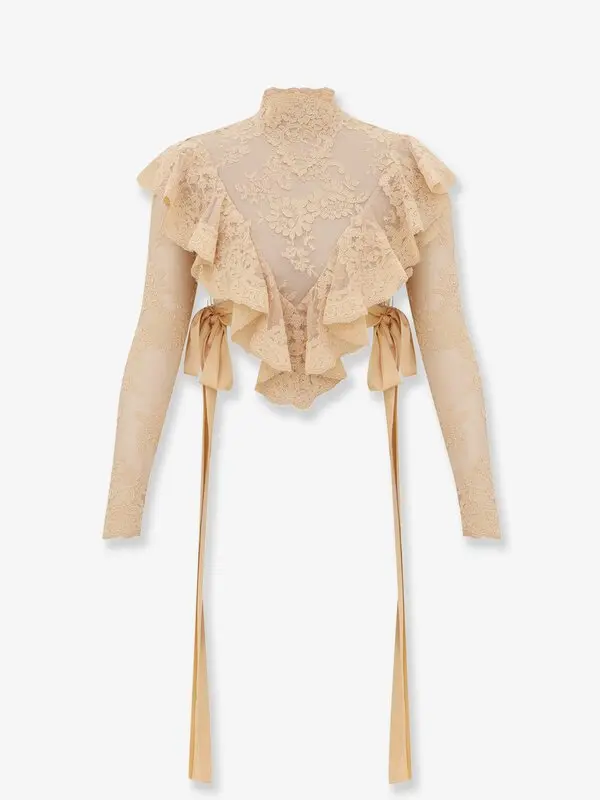 Zimmermann Luna Lace Top - Cream