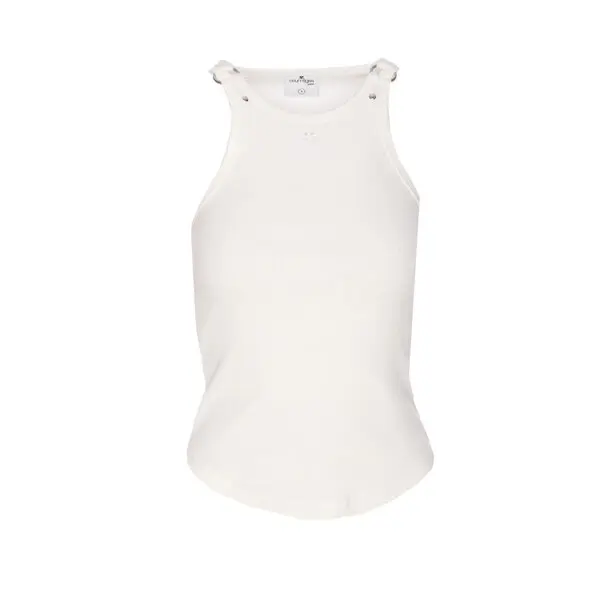 COURREGES 90's Buckle Tank Top - White