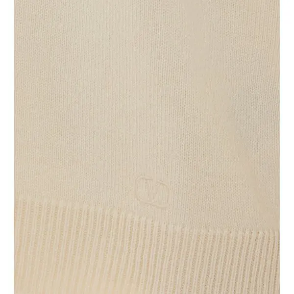 Valentino Garavani Cashmere V-neck Sweater - White