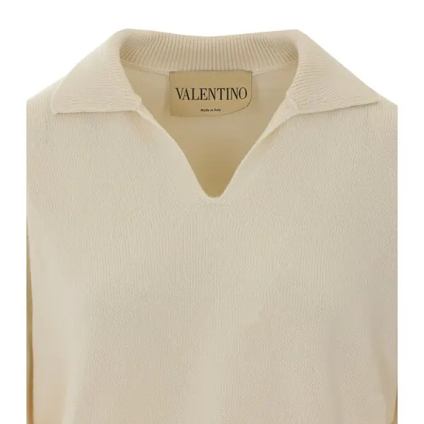 Valentino Garavani Cashmere V-neck Sweater - White