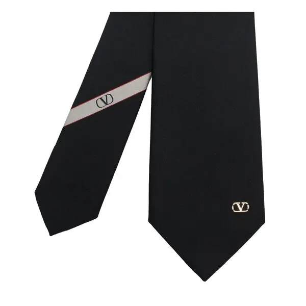 Valentino Garavani Vlogo Signature Silk Tie