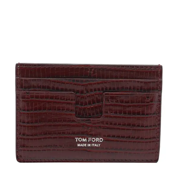 TOM FORD T Line Cards Holder - Red
