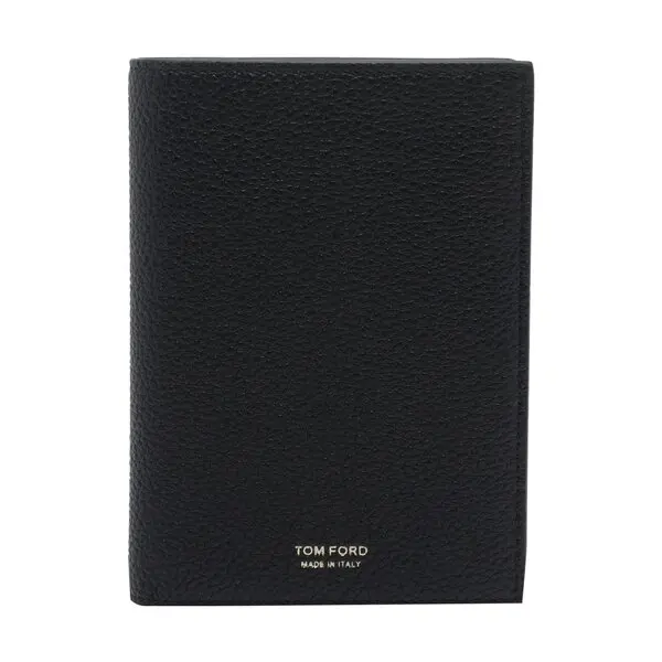 TOM FORD T Line Passport Holder - Black