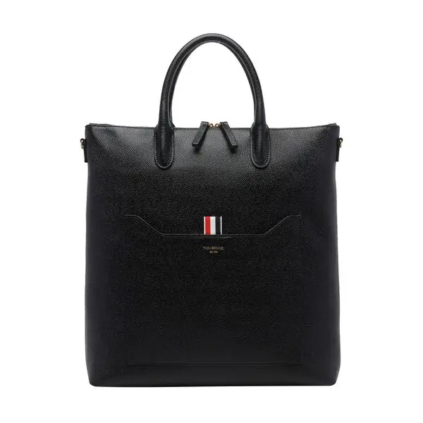 Thom Browne Vertical Tool Tote Bag - Black