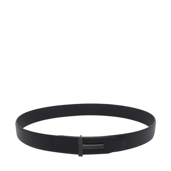 TOM FORD Reversible T Line Belt - Black
