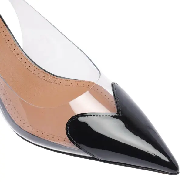Alaïa Patent Leather Le Coeur Slingback Pumps