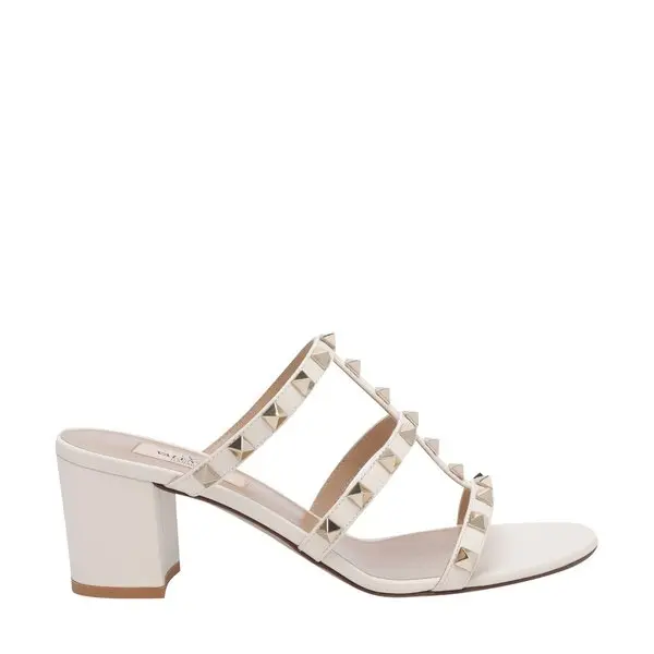 Valentino Garavani Rockstud Pump Sandals - White
