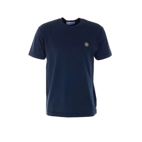 Stone Island Logo T-shirt - Blue