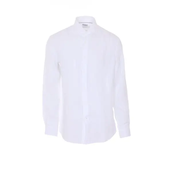 Brunello Cucinelli Linen Easy Fit Shirt - White