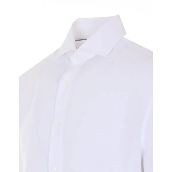 Brunello Cucinelli Linen Easy Fit Shirt - White