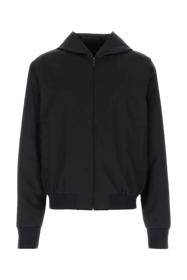 Gucci Dark Gg Cotton Jacket - Blue