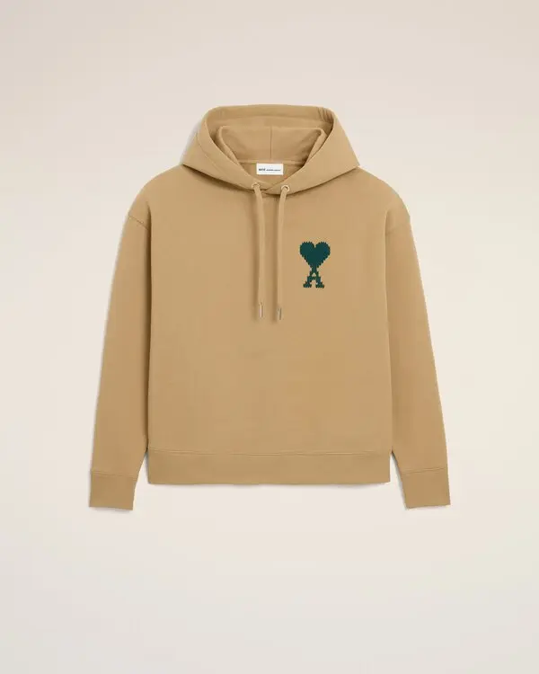 Ami De Coeur Hoodie - Camel / Evergreen