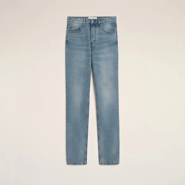 AMI Paris Classic Fit Cotton Jeans - Blue