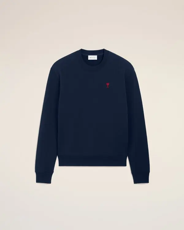 AMI Paris De Coeur Sweatshirt - Night Blue