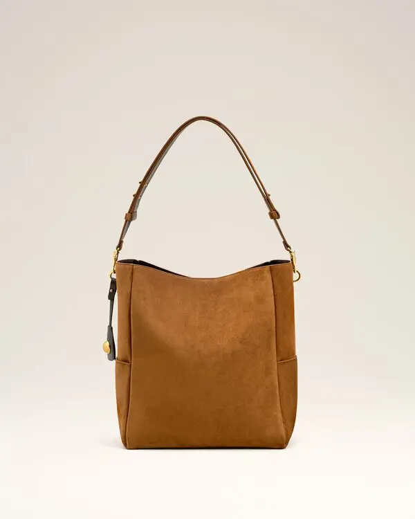 AMI Paris Carrousel Bucket Bag - Hazelnut