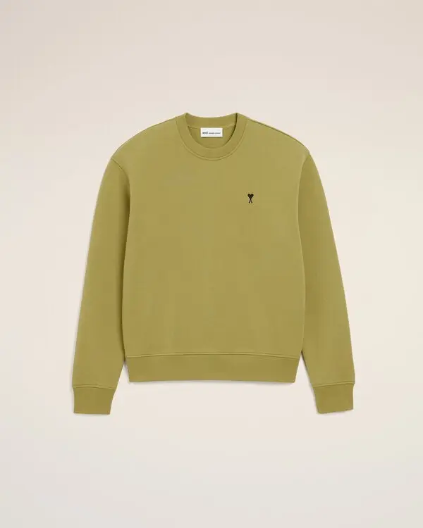 AMI Paris De Coeur Sweatshirt - Matcha