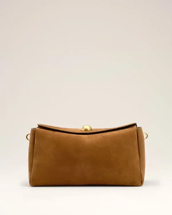 AMI Paris Carrousel Medium Suede Leather Bag