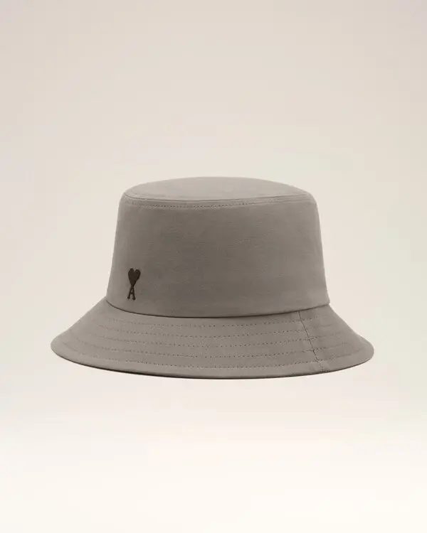 AMI Paris De Coeur Bucket Hat - Carbon
