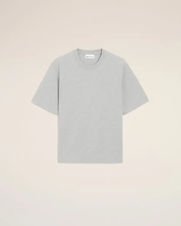 Ami De Coeur Embossed T-shirt - Heather Ash Grey
