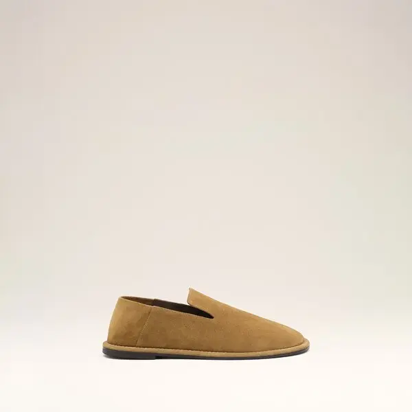 AMI Paris Suede Midi Slippers
