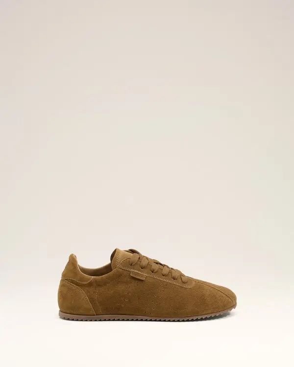 AMI Paris Soft Suede Leather Sneakers