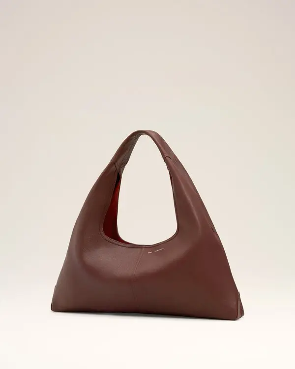Ami Soft Leather Etienne Shoulder Bag - Cherry